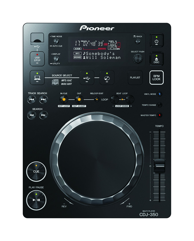 Профессиональный CD-проигрыватель Pioneer CDJ-350 - в МузТорге ...