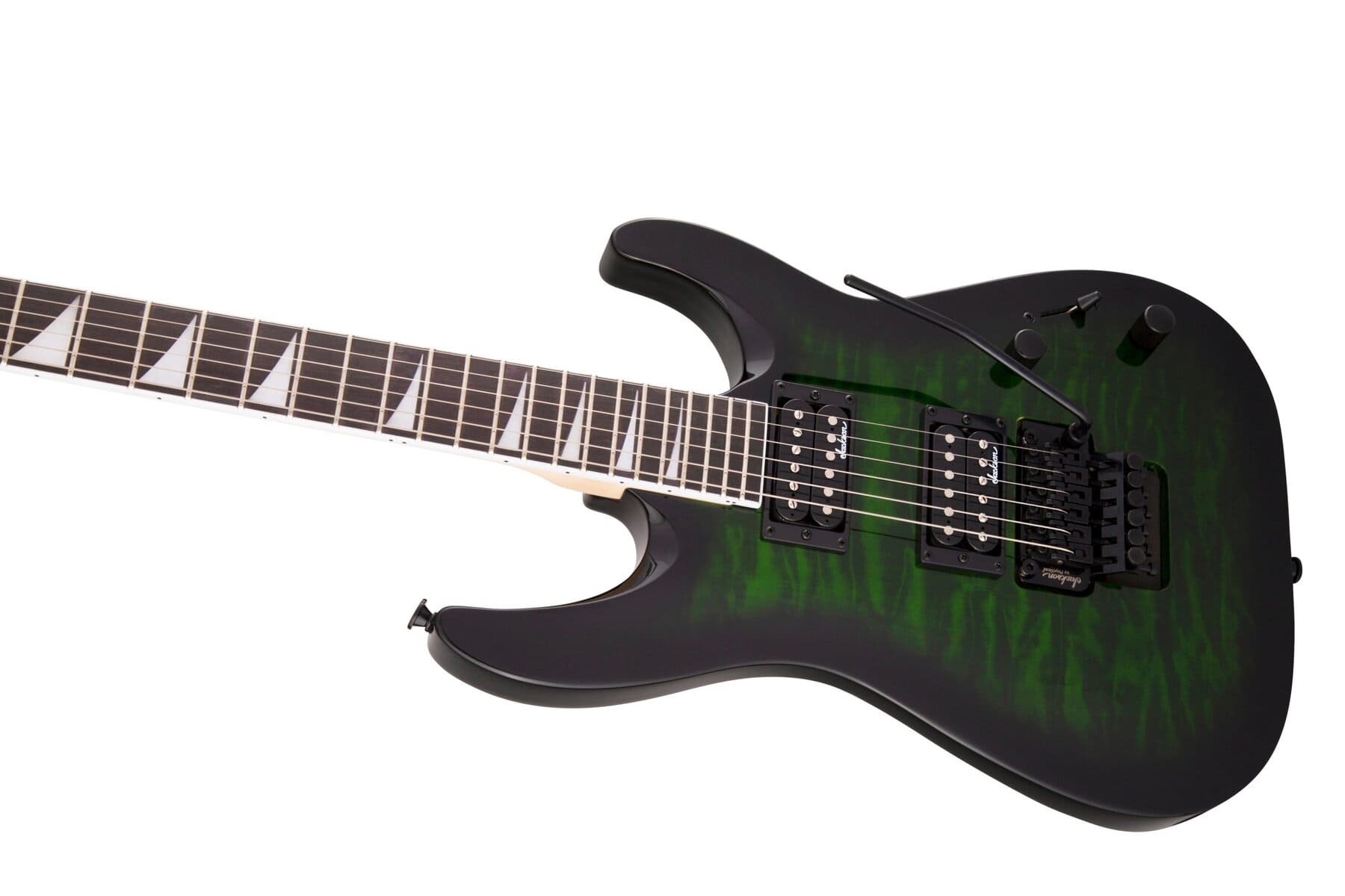 JACKSON JS Series Dinky Arch Top JS32Q DKA Transparent Green Burst ...