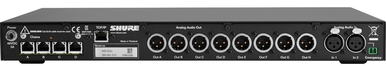 SHURE DIS-CCU-E - купить в Музторге недорого: микрофоны для конференц ...