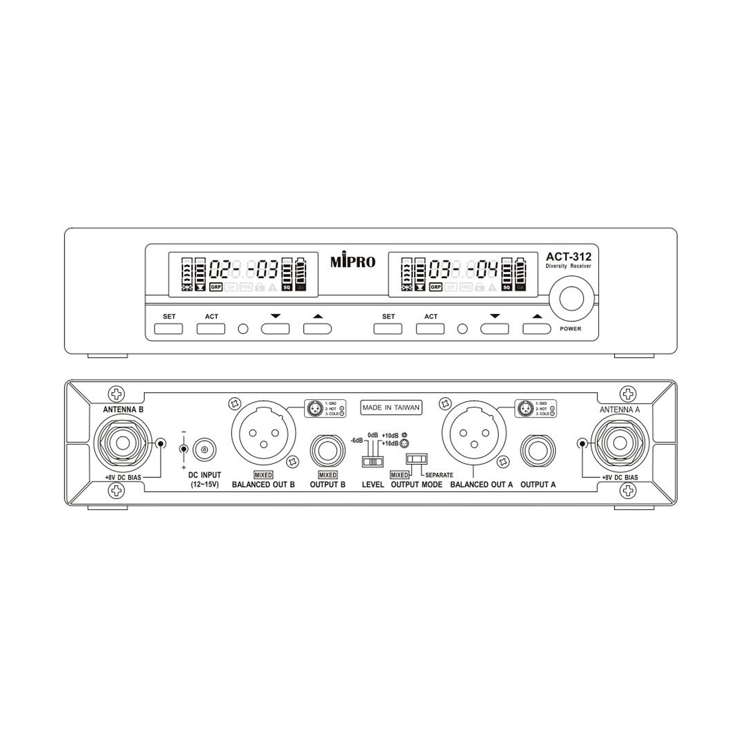 MiPro ACT-312 - купить в Музторге недорого: передатчики и приемники для ...